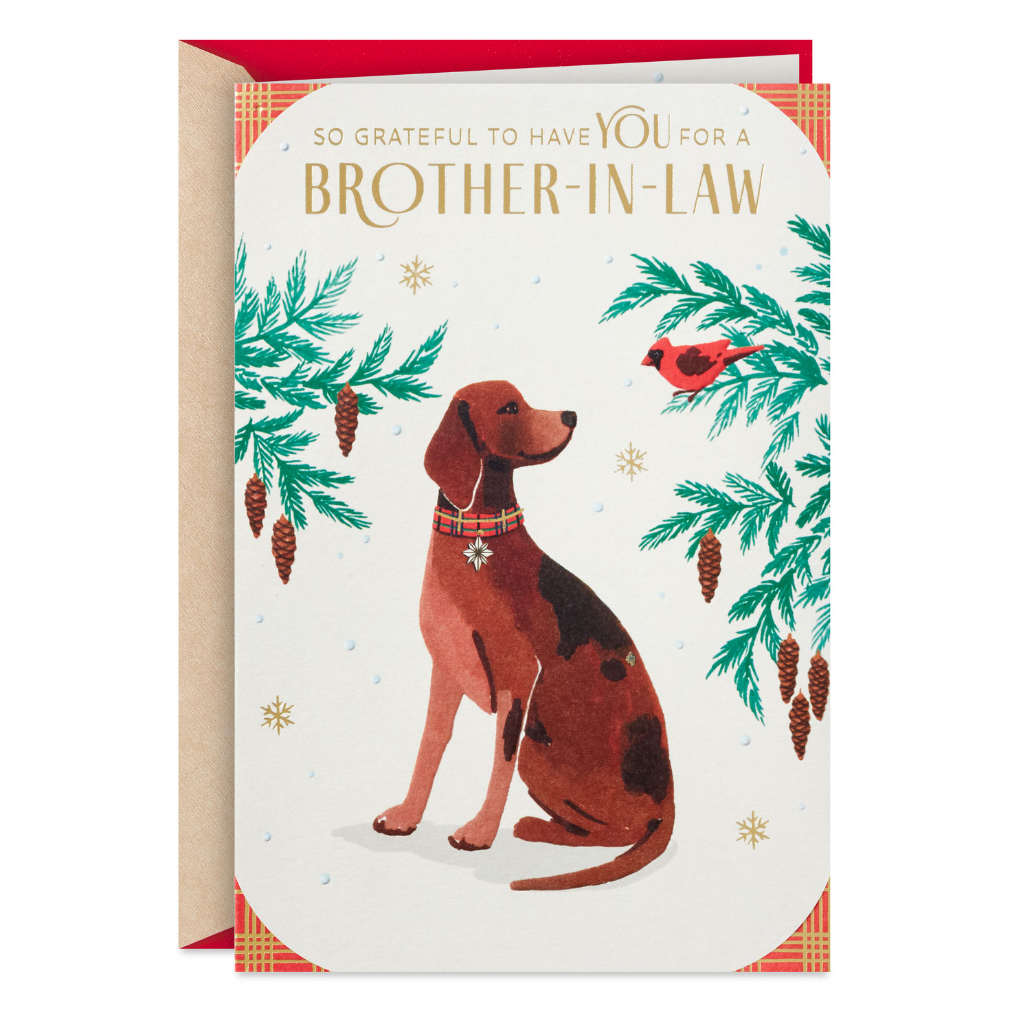 So Grateful for You Christmas Card for Brother-in-Law - Greeting Cards ...