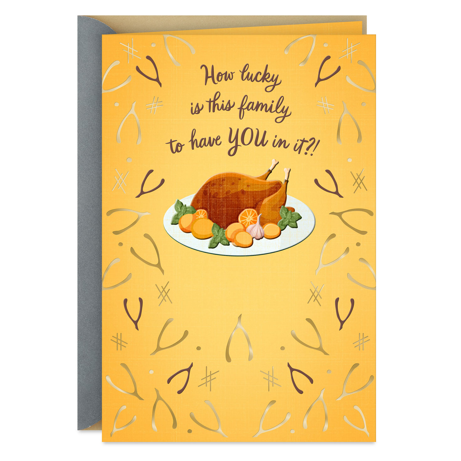 Very Lucky and Thankful Thanksgiving Card for Family - Greeting Cards ...