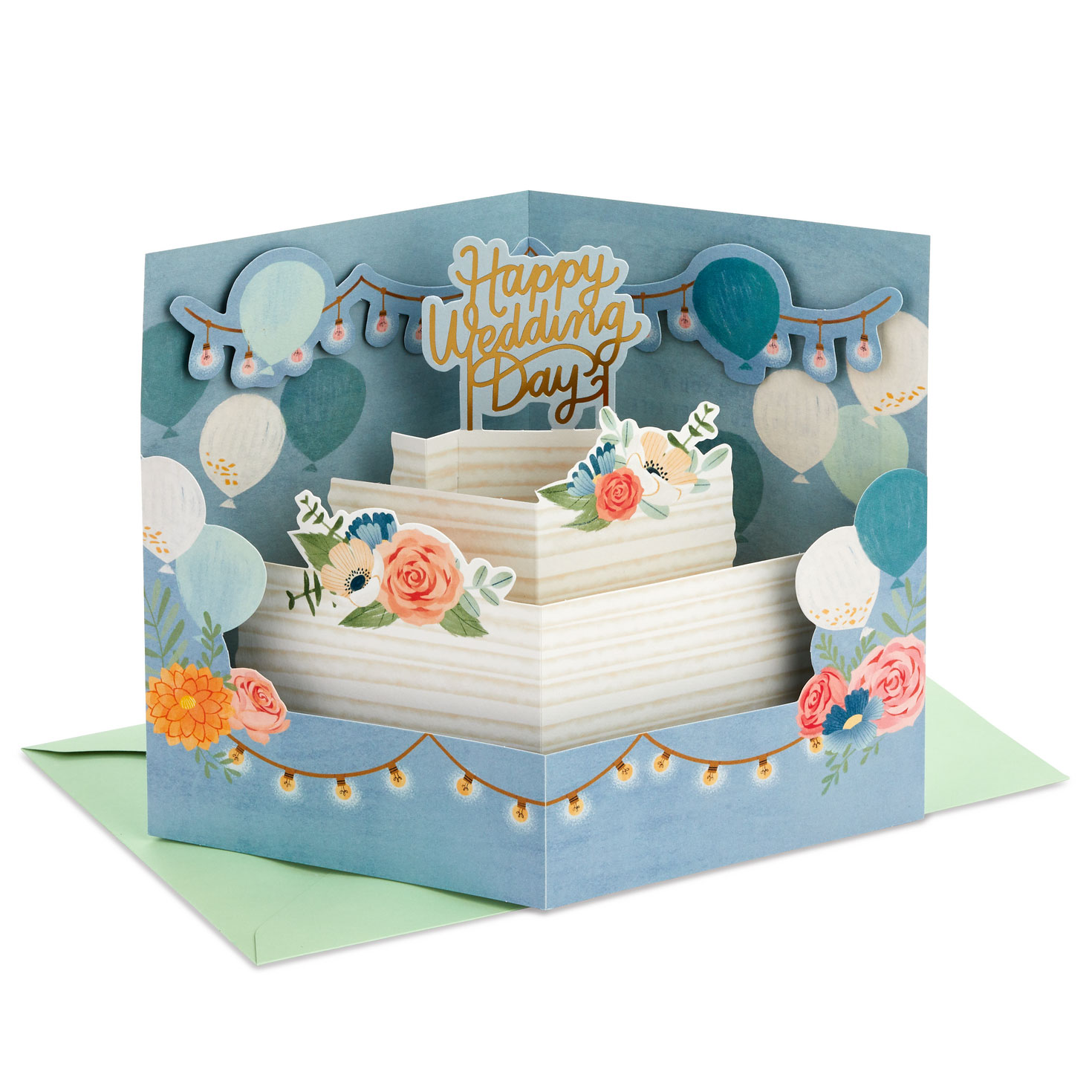 Wishing You a Sweet and Happy Life 3D Pop-Up Wedding Card - Greeting ...