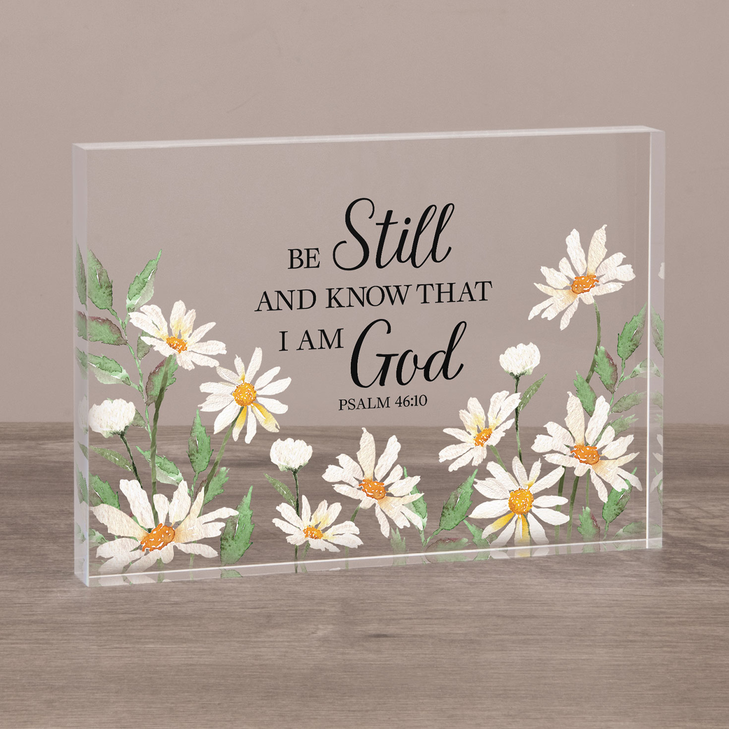 Carson Be Still and Know Glass Block Sign, 7x5 - Plaques & Signs | Hallmark
