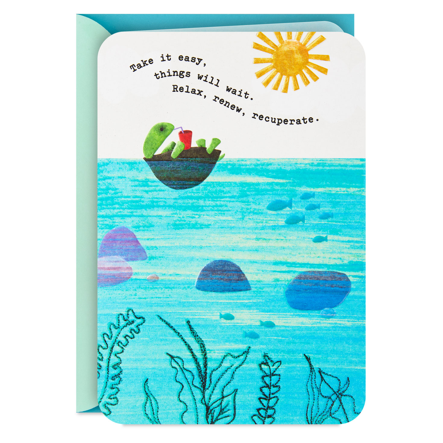 Relax, Renew, Recuperate Turtle Get Well Card - Greeting Cards | Hallmark