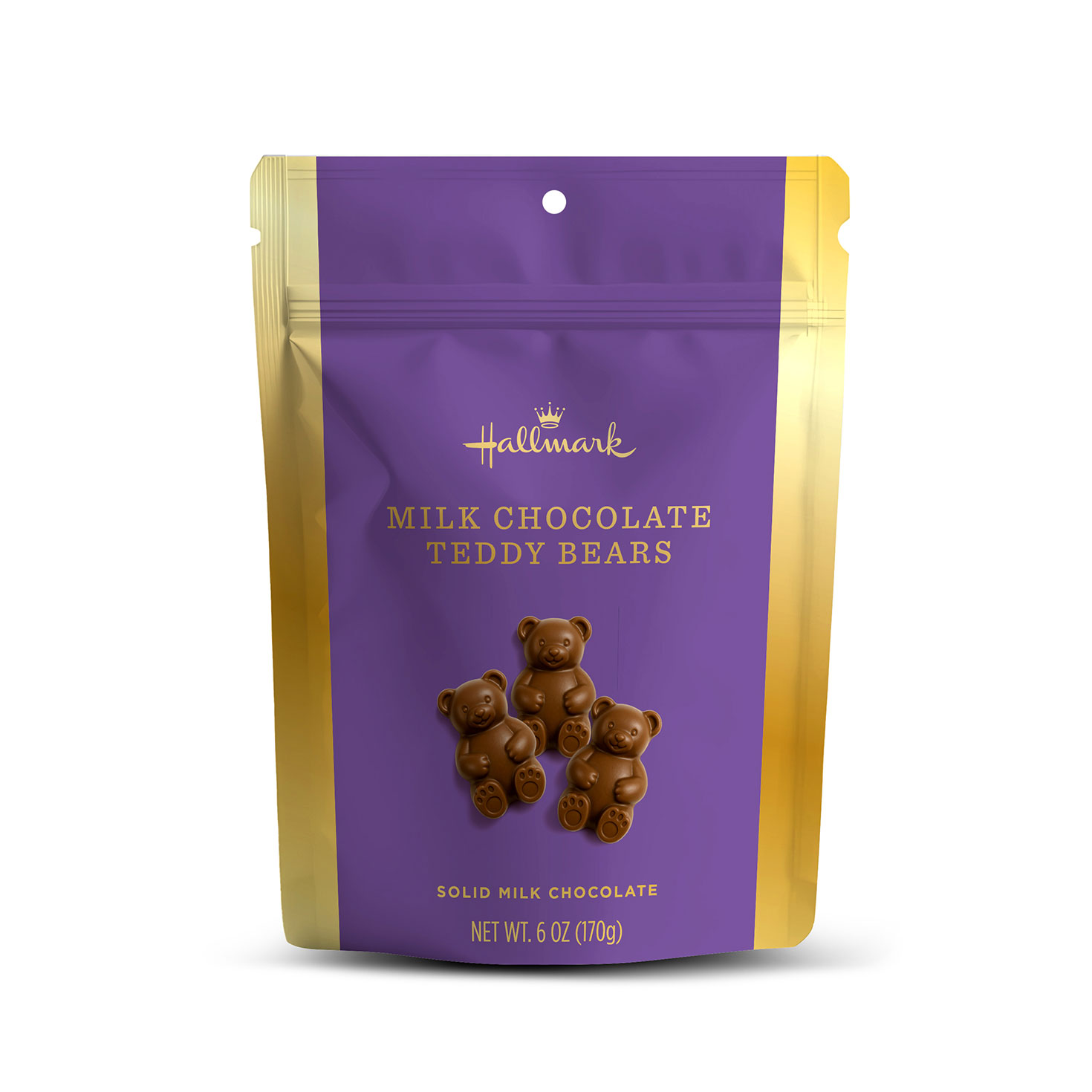 Solid Milk Chocolate Teddy Bears in Bag, 6 oz. - Chocolate | Hallmark