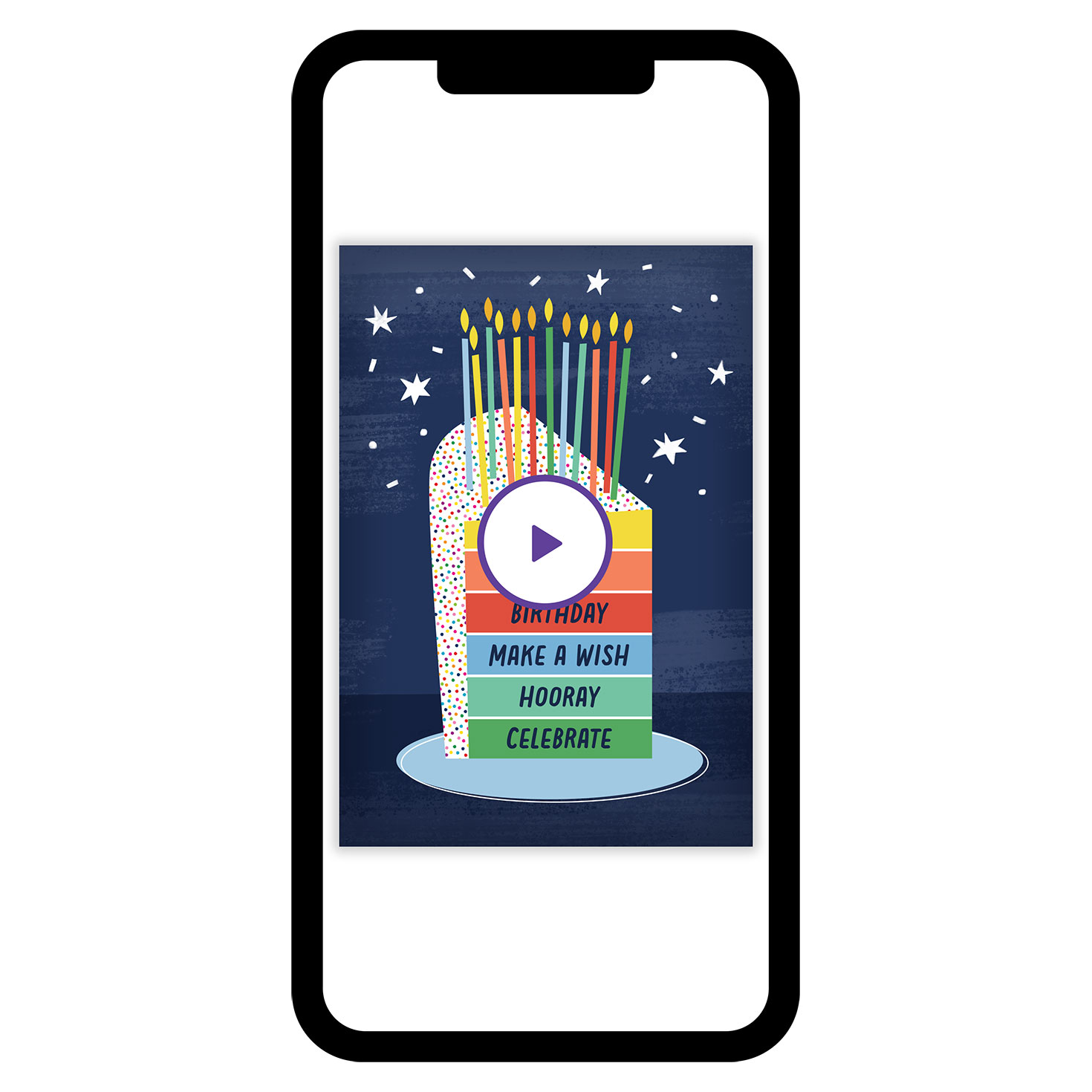 Fun and Colorful Cake Birthday eCard - eCards | Hallmark