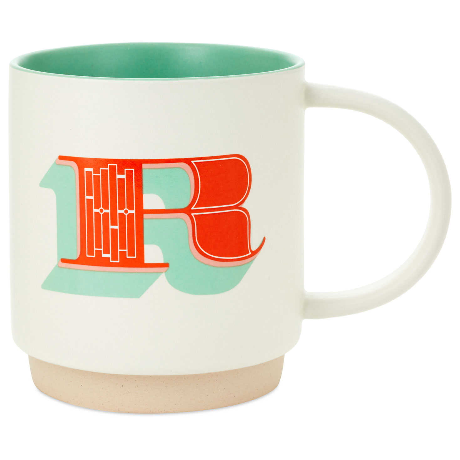 Initial Monogram 16 oz. Mug, R - Mugs | Hallmark