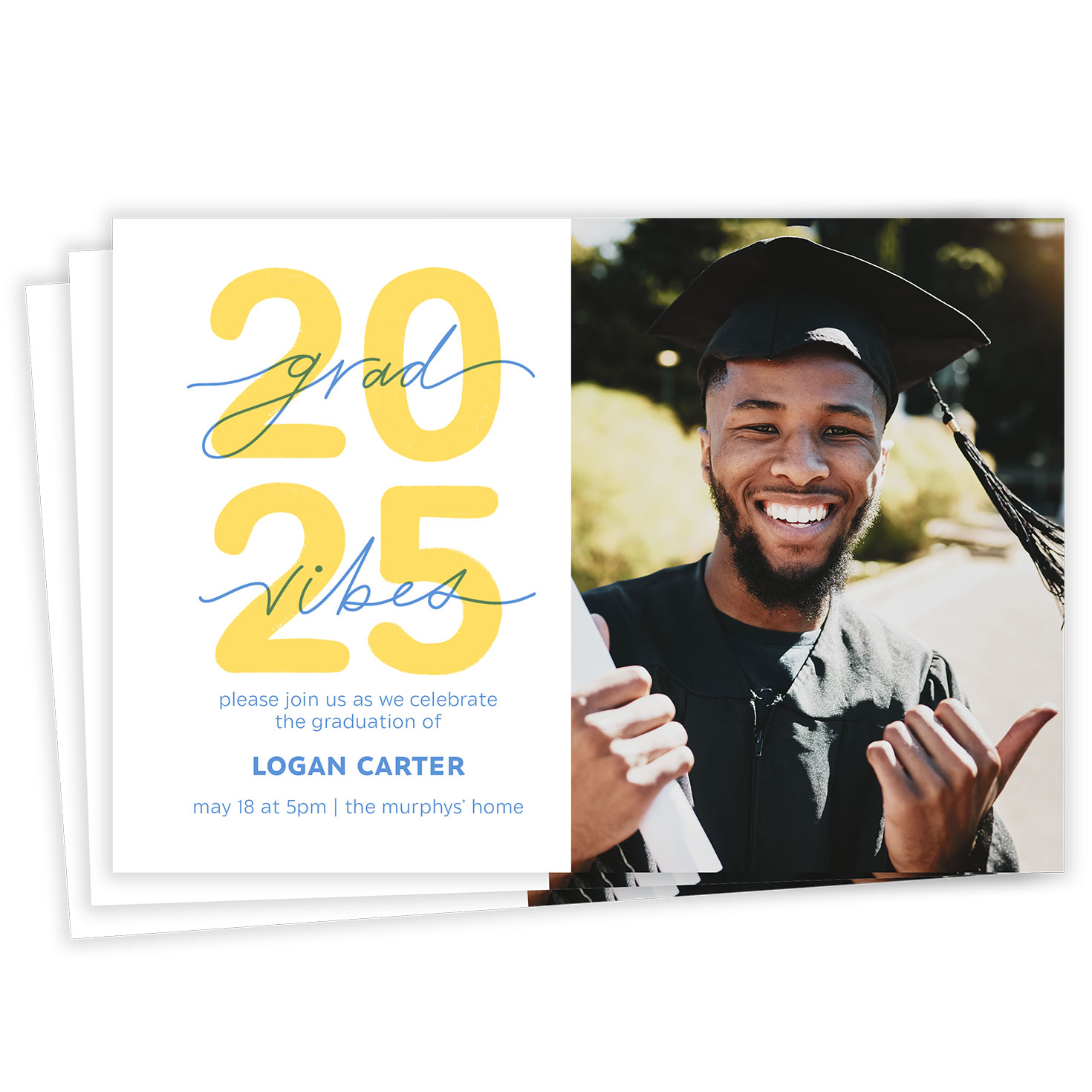 2025 Grad Vibes Graduation Invitation - Invitations | Hallmark