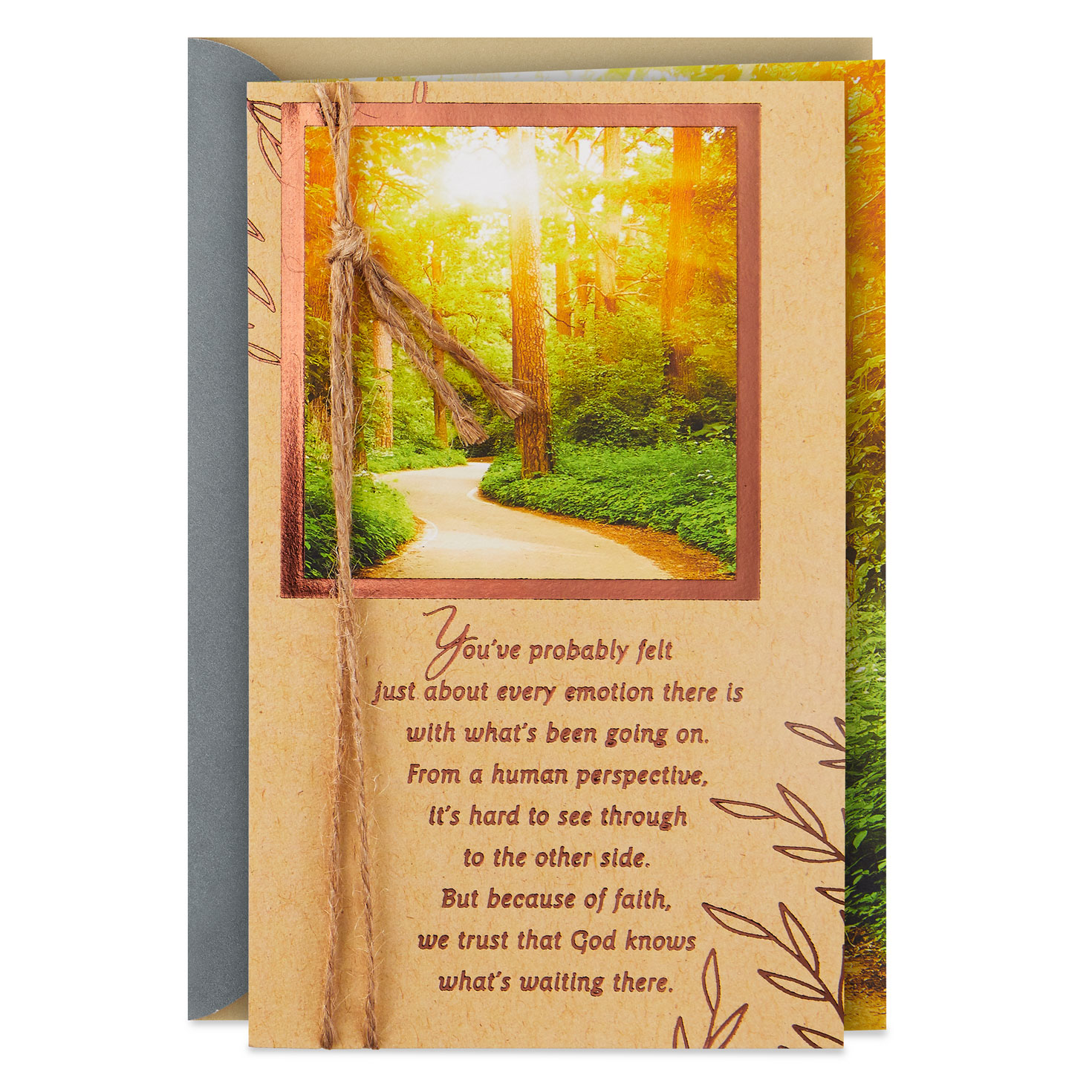 God Will Not Leave You Alone Religious Encouragement Card - Greeting ...