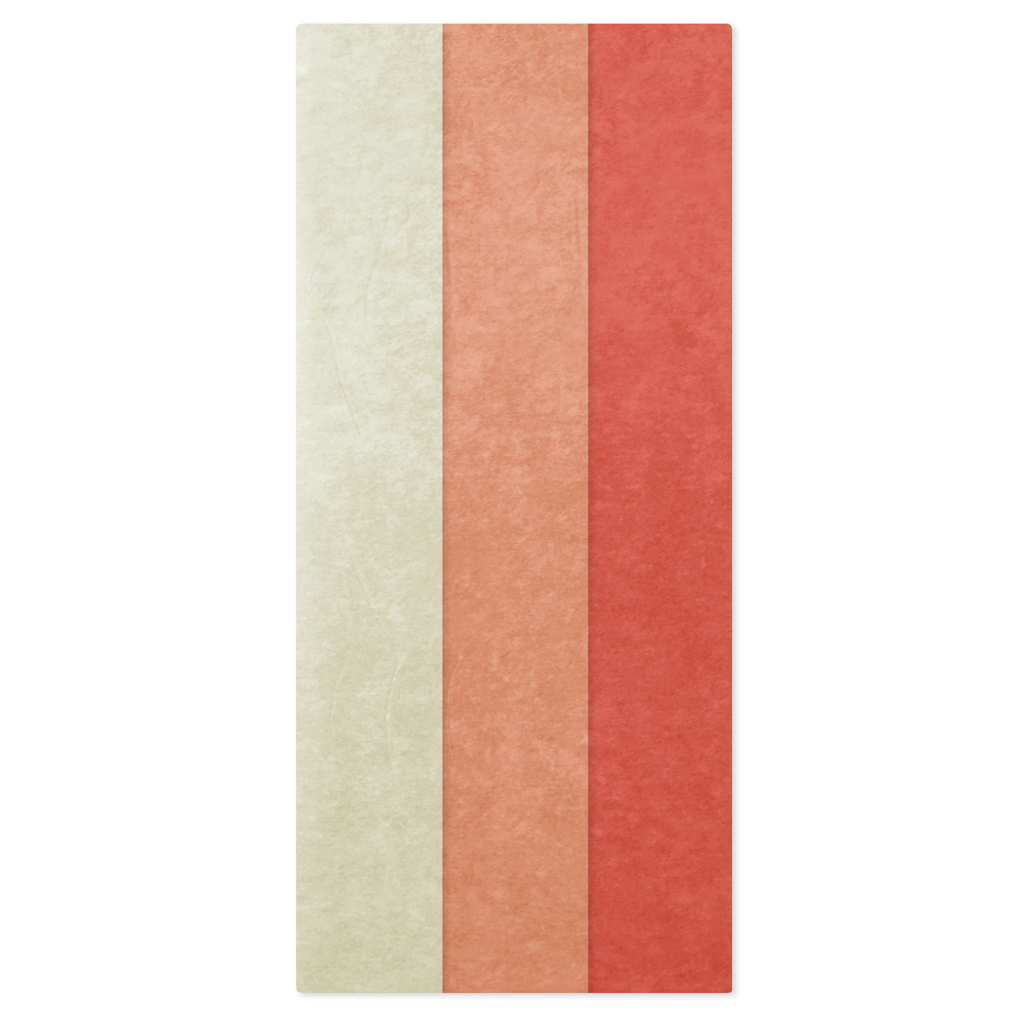 Solid Coral/Peach/Ivory 3-Pack Assortment Tissue Paper, 12 sheets ...