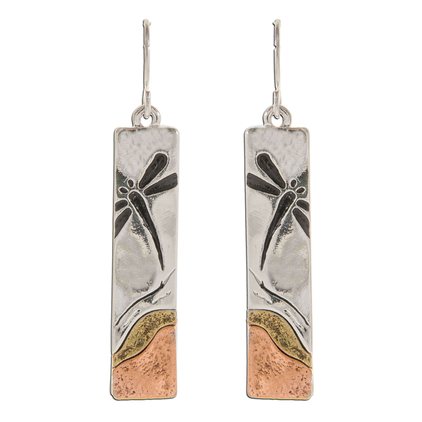 Rain Jewelry Dragonfly Landscape Metal Earrings - Earrings | Hallmark