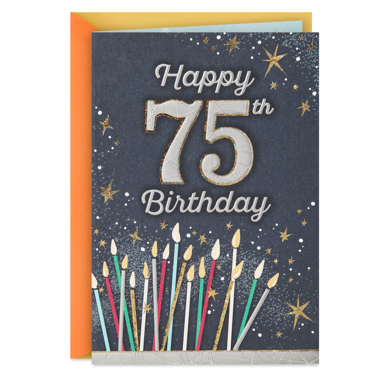 A Life Well-Lived Candles 75th Birthday Card - Greeting Cards | Hallmark