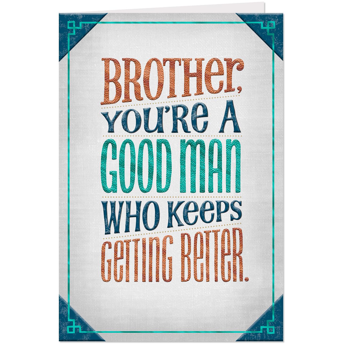 Glad to Have You Around Birthday Card for Brother - Greeting Cards ...