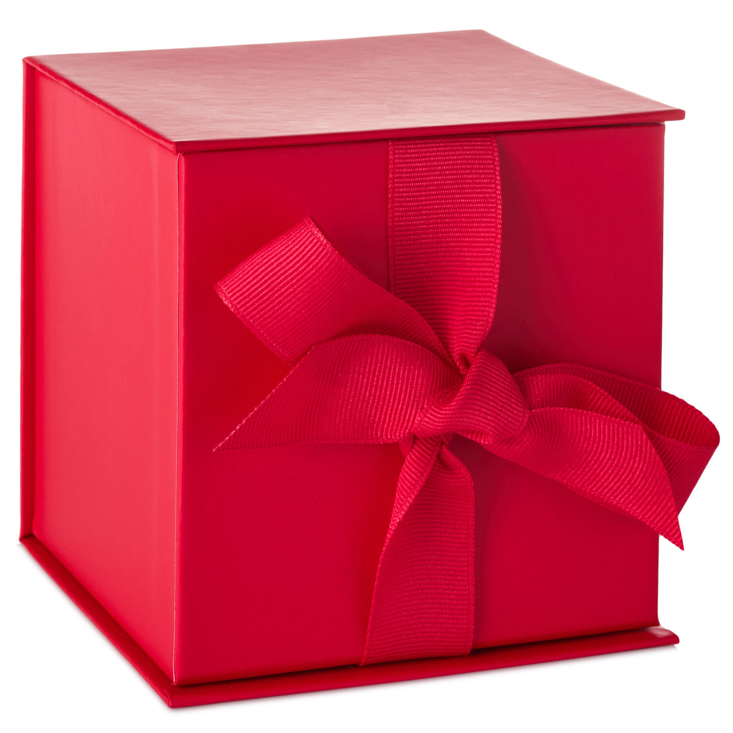 Red Square Box With White Logo