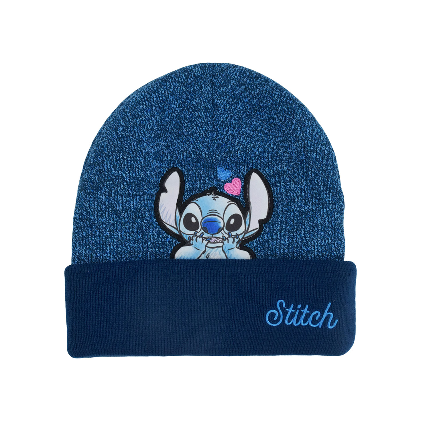 Concept One Disney Stitch and Angel Marled Cuff Beanie - Scarves, Hats ...