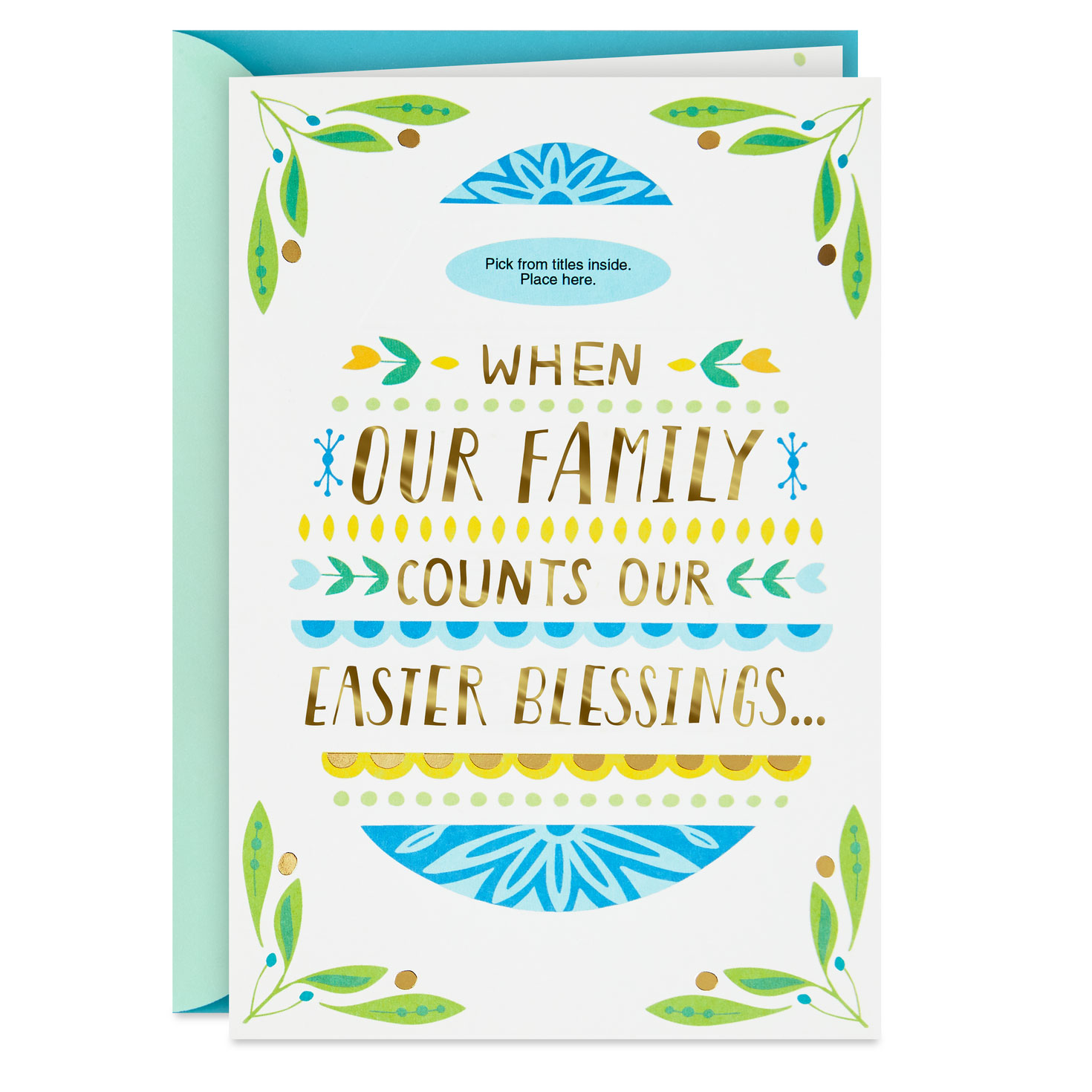 Top Blessing Customizable Easter Card With Grandpa Name Stickers ...