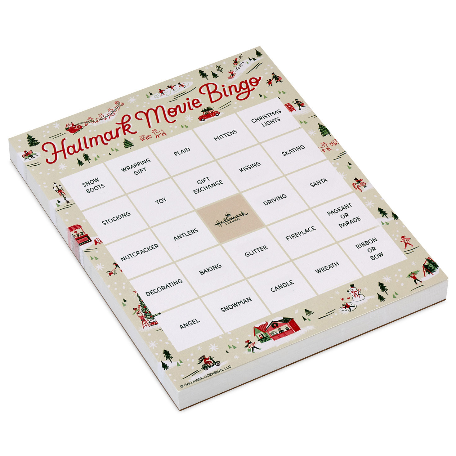 Hallmark Channel Christmas Movie Bingo Game Pad - Family Games | Hallmark