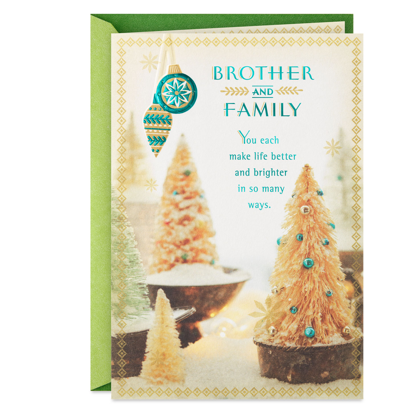 Happy Times and Memories Christmas Card for Brother and Family ...