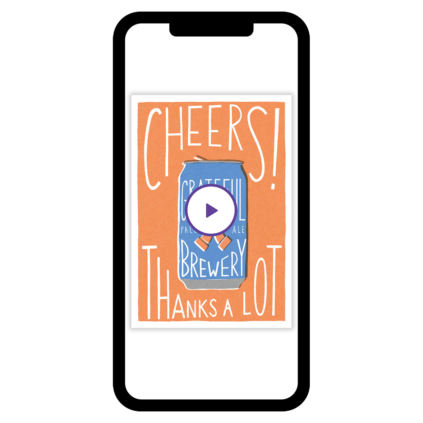 Cheers Beer Can Fun Thank-You eCard - eCards | Hallmark