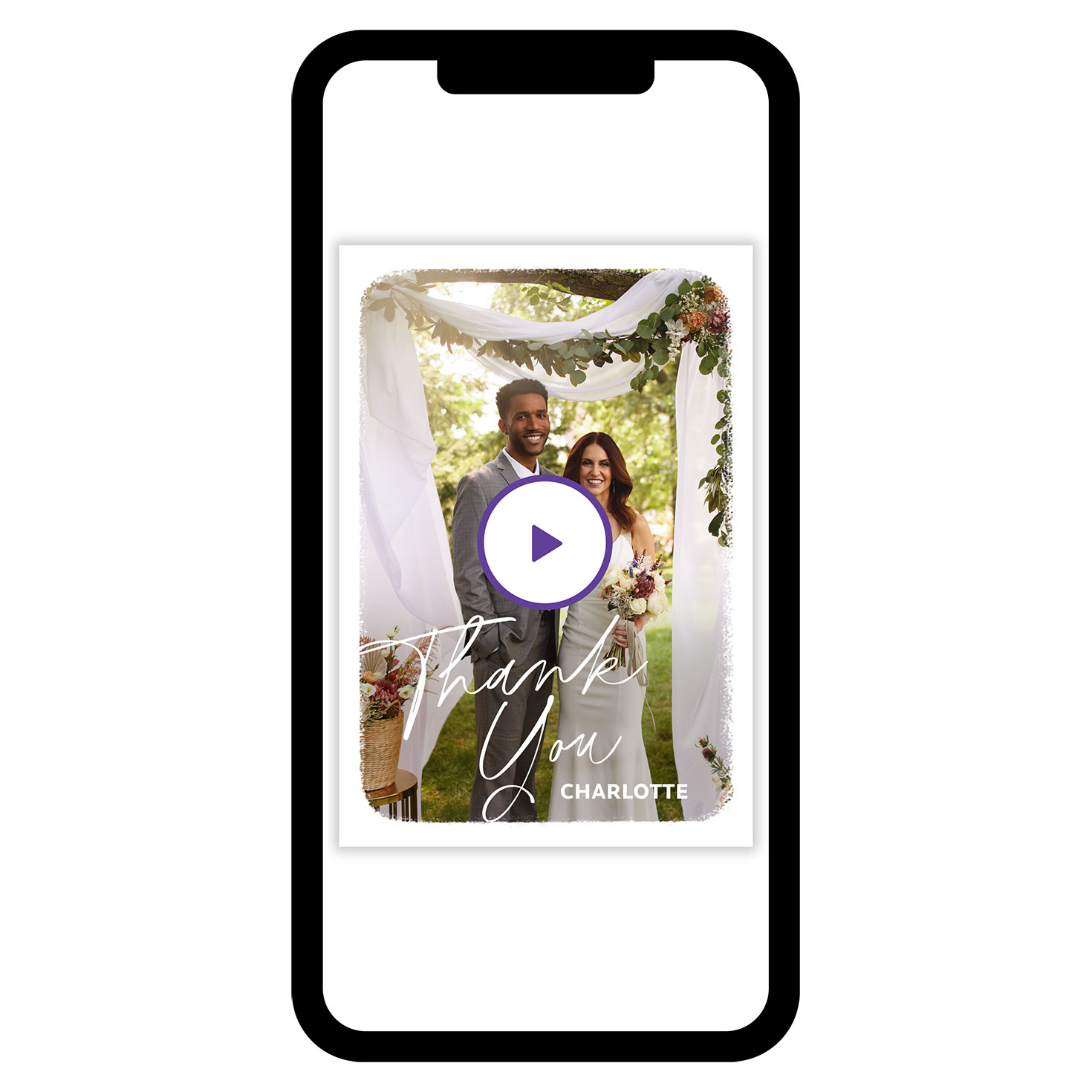 White Frame Thank-You eCard - eCards | Hallmark