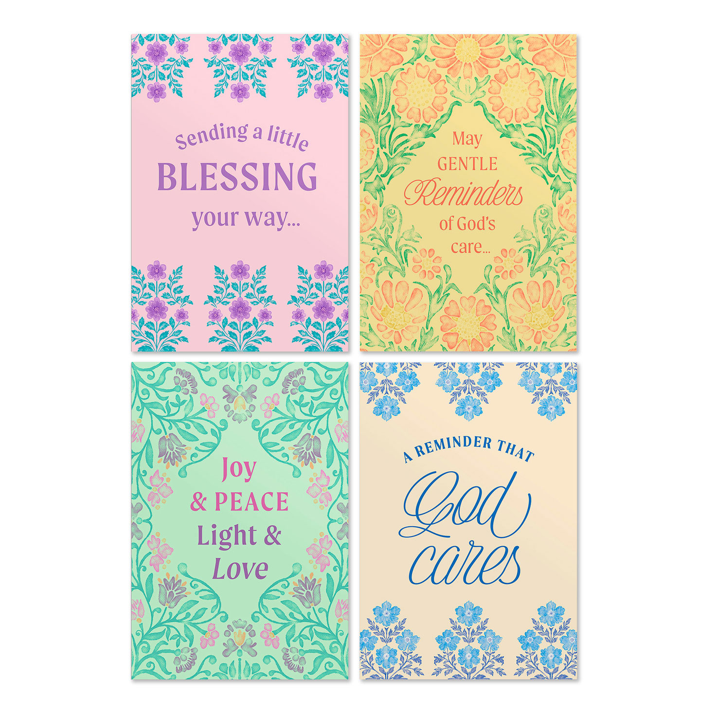 Bright Patterns Assorted Religious Encouragement Cards, Box of 12 ...