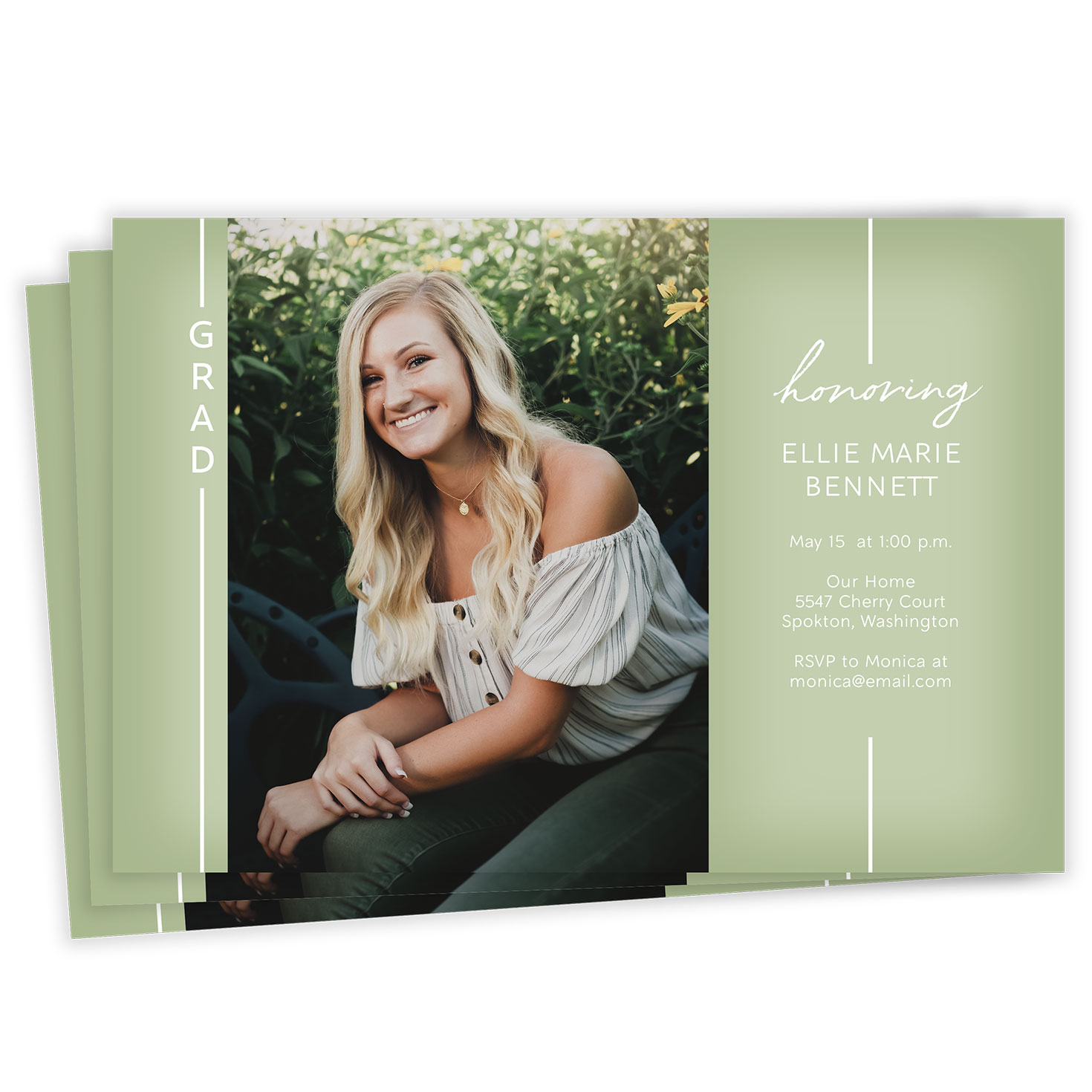 Simply Sage Graduation Invitation - Invitations | Hallmark