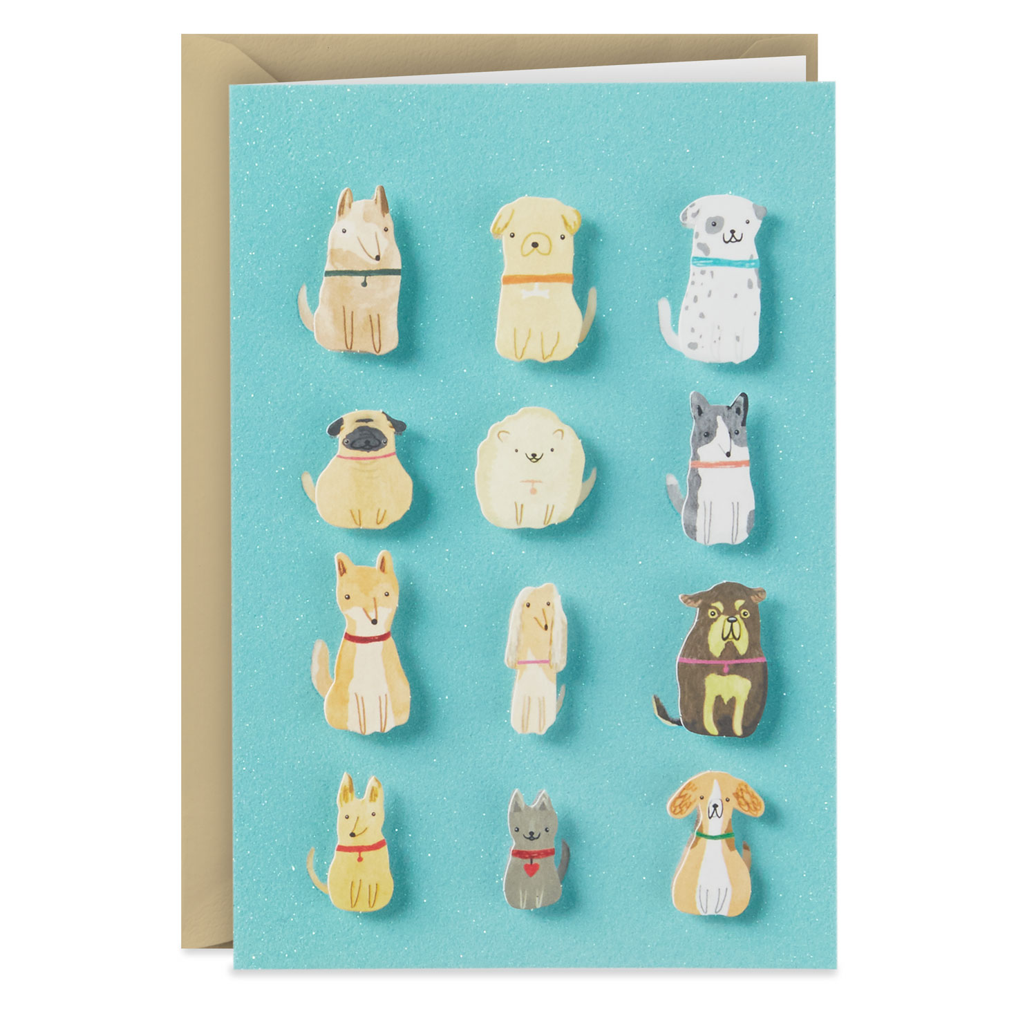 Dogs on Blue Blank Card - Greeting Cards | Hallmark