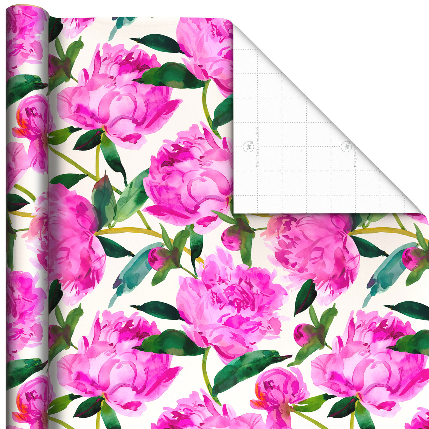 Pink Peonies Jumbo Wrapping Paper, 90 sq. ft. - Wrapping Paper | Hallmark
