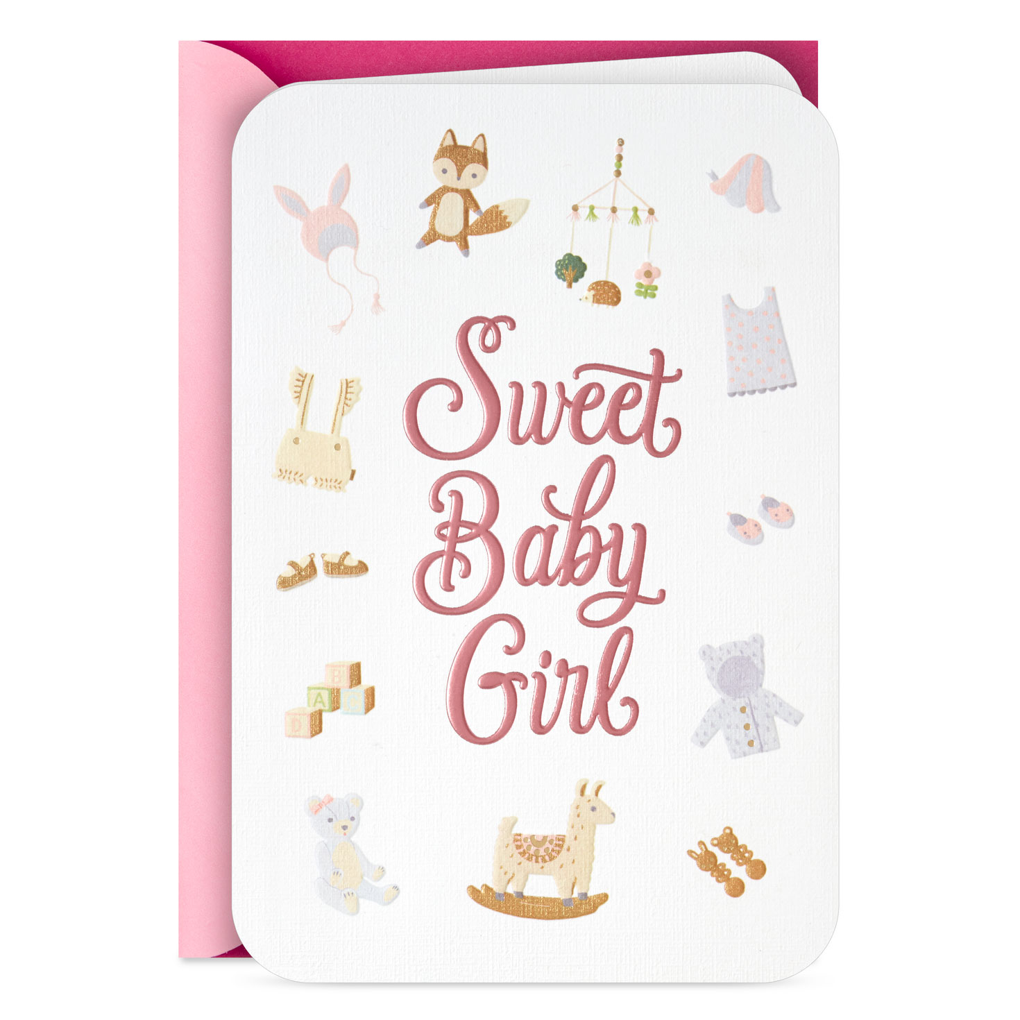 Sweetness and Love New Baby Girl Card - Greeting Cards | Hallmark
