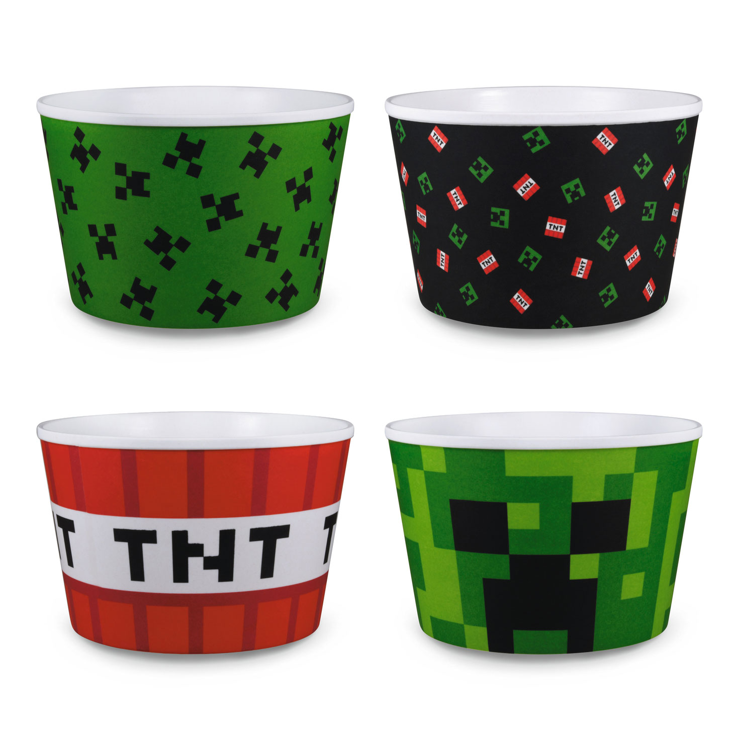 Minecraft Popcorn Bowls, Set of 4 - Serveware | Hallmark