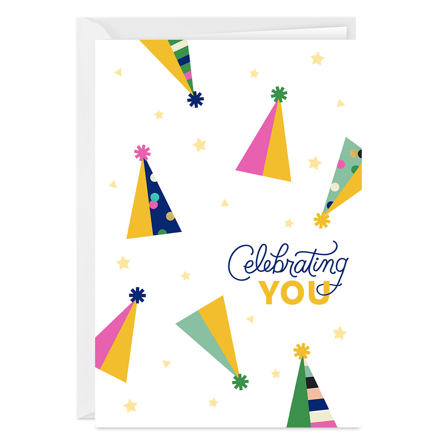 Celebrating You Party Hats Custom Birthday Card - Greeting Cards | Hallmark
