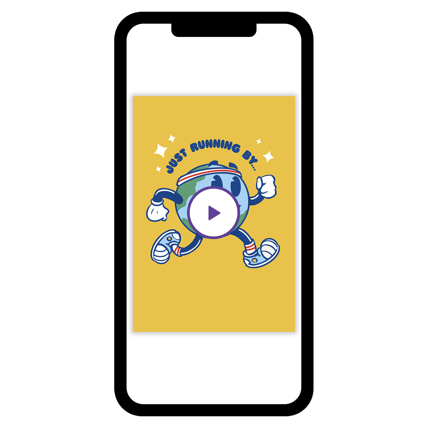 Fun Retro Running Globe eCard - eCards | Hallmark